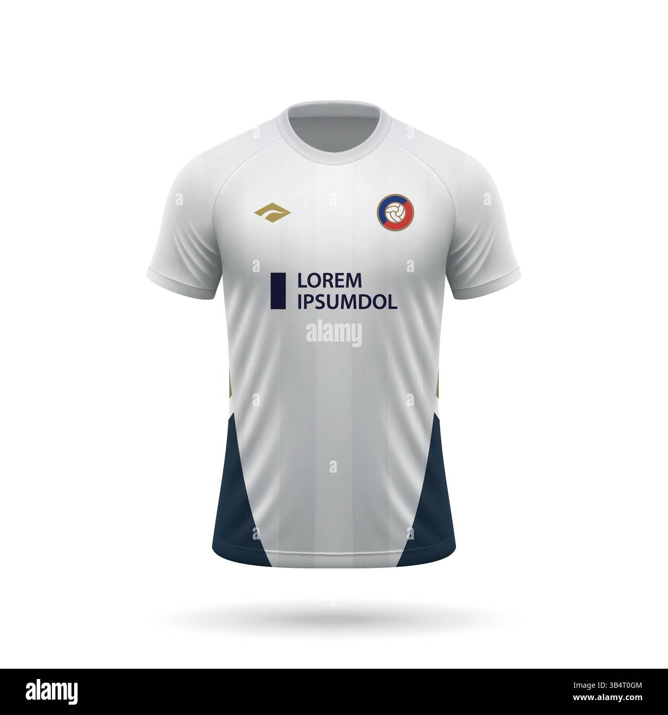 3d realistic soccer jersey in LDU Quito style, football club shirt ...