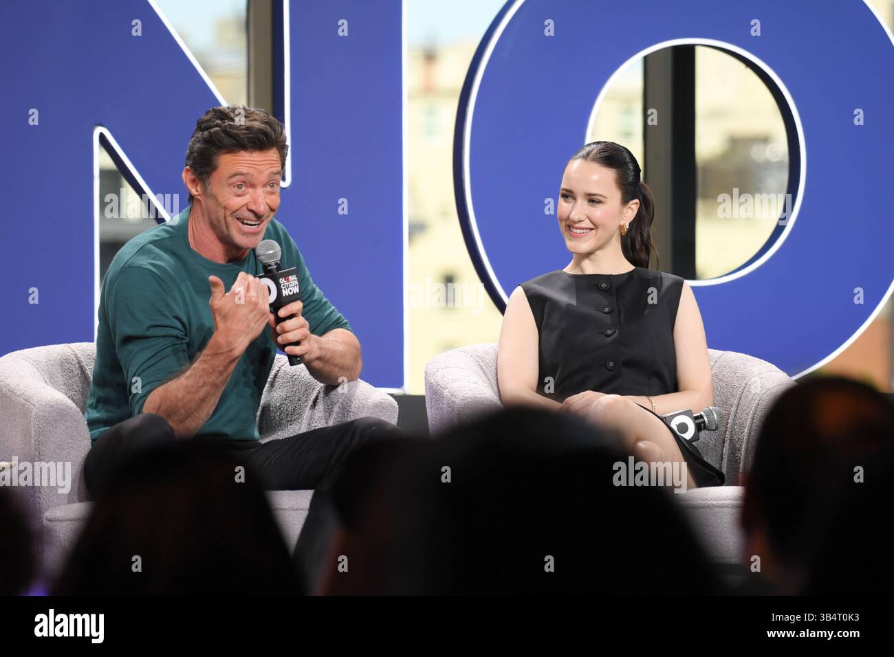 New York, USA. 30th Apr, 2025. Hugh Jackman and Rachel Brosnahan on ...