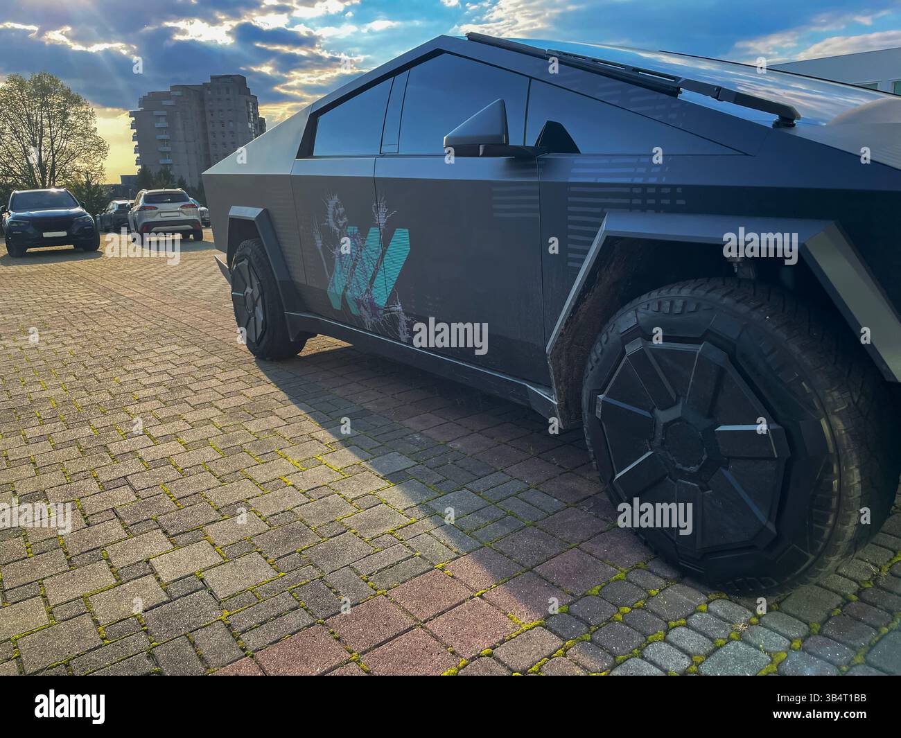 Szczecin, Poland – November 2024: Tesla Cybertruck electric pickup ...