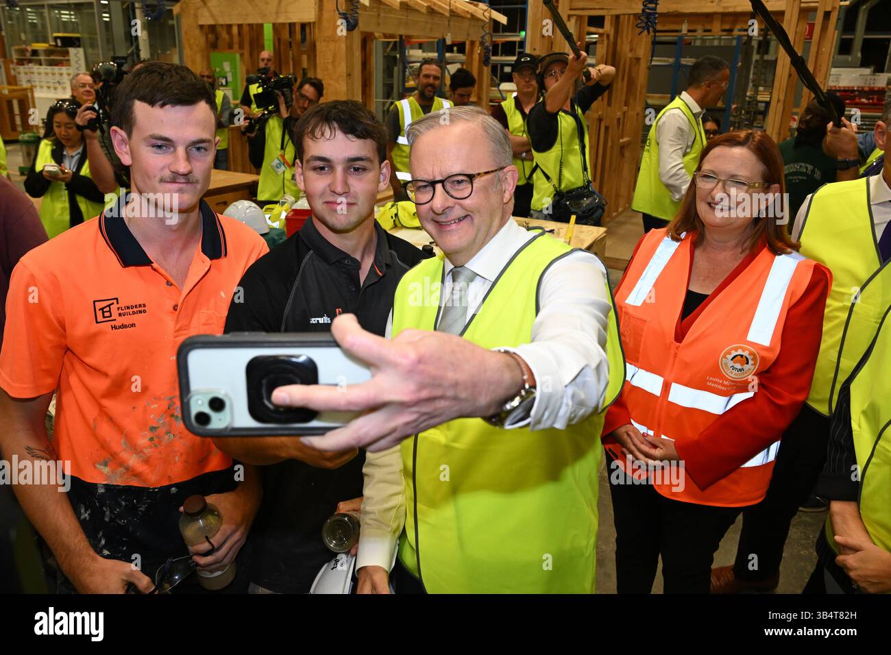Adelaide, Australia. 01st May, 2025. Australian Prime Minister Anthony ...
