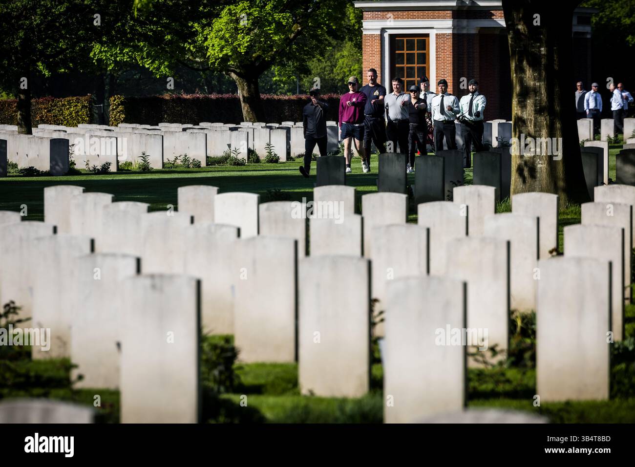 GROESBEEK - Canadian soldiers practice for the memorial ceremony at the ...