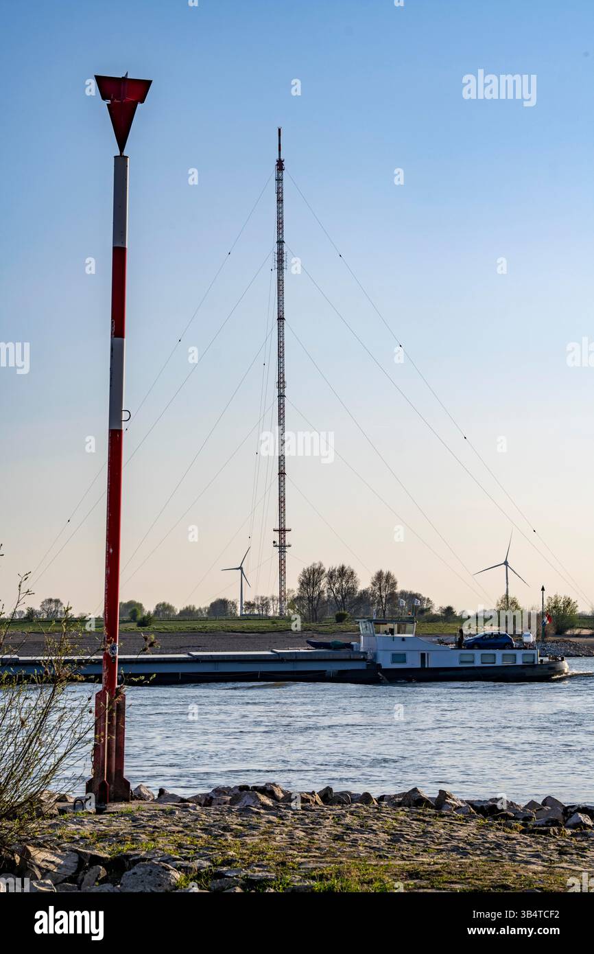 The Wesel transmitter, transmission mast for the distribution of ...
