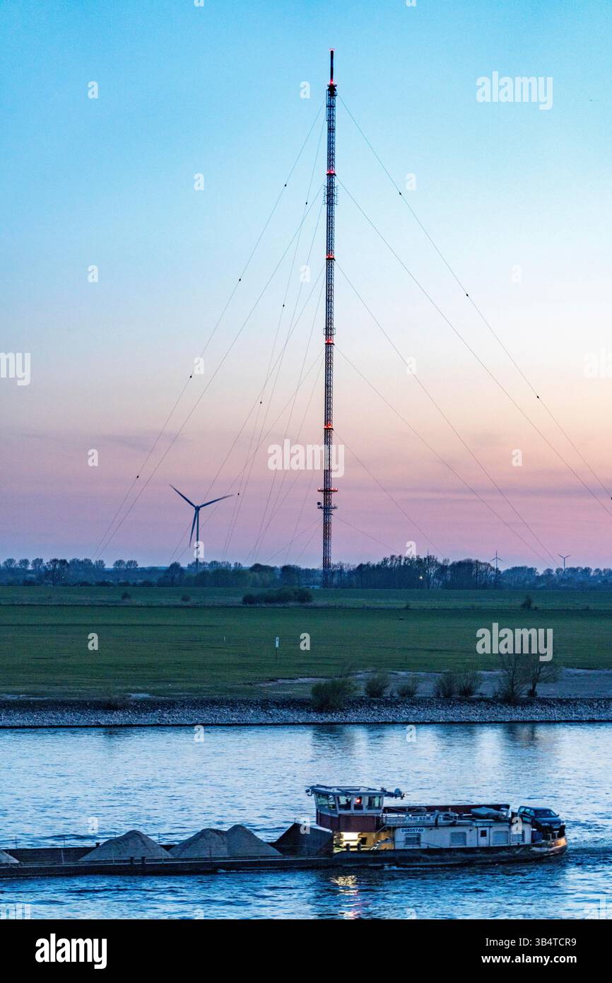 The Wesel transmitter, transmission mast for the distribution of ...