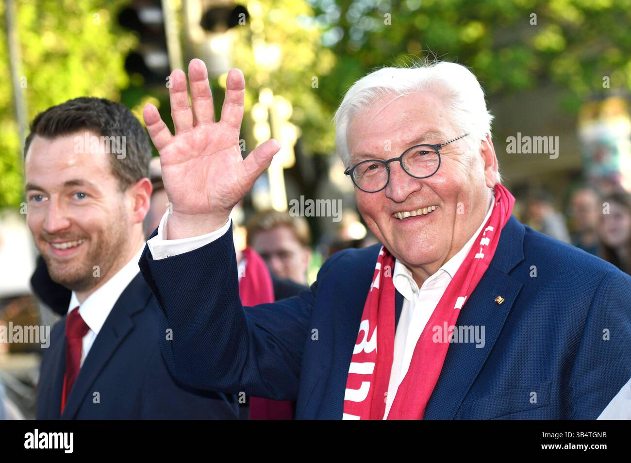 Frank-Walter Steinmeier beim Rundgang auf dem 39. Deutschen ...