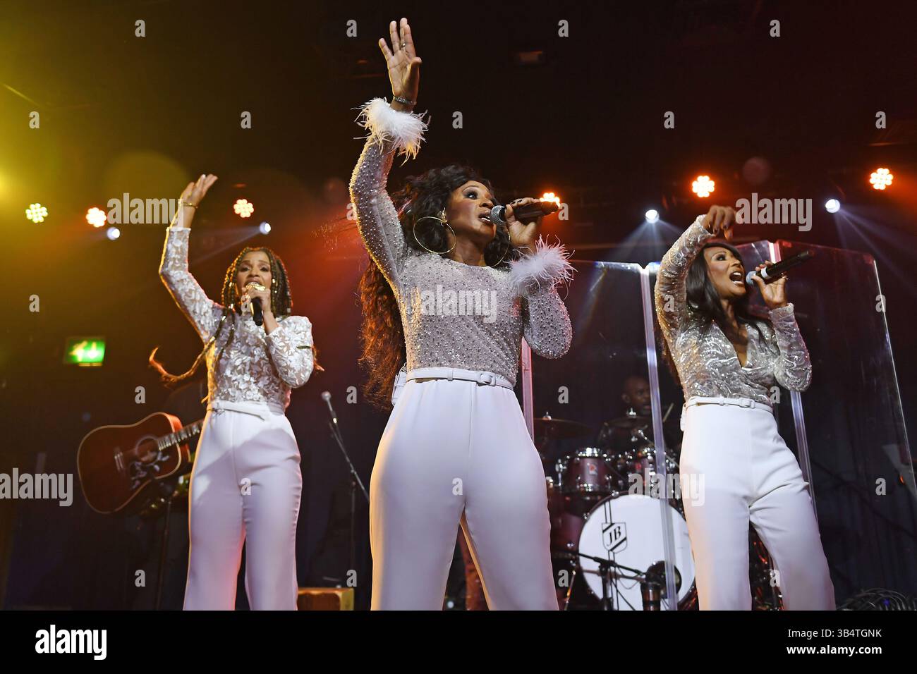 LONDON, ENGLAND - APRIL 30: Christel Lakhdar, Easther Bennett and ...
