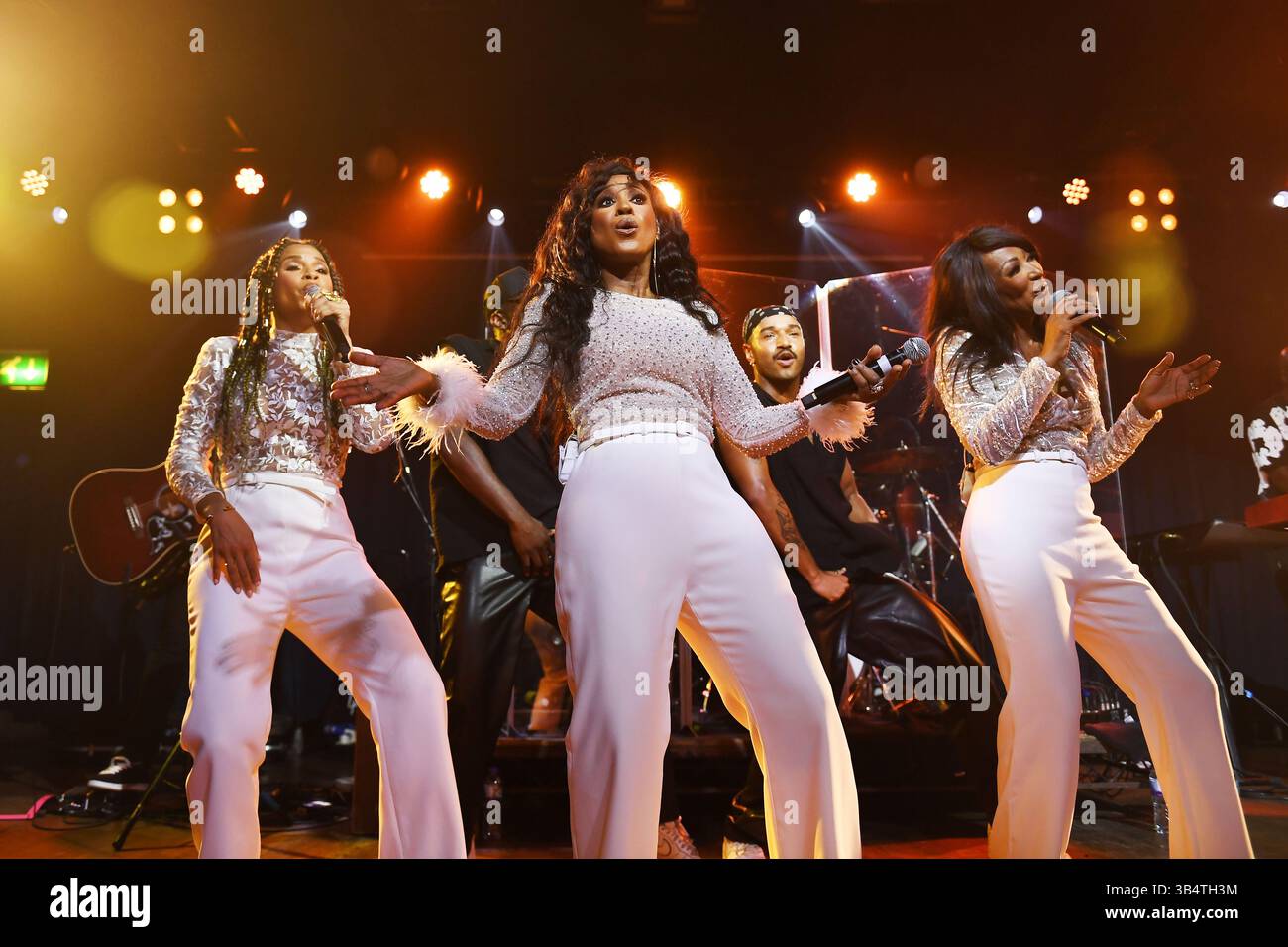 LONDON, ENGLAND - APRIL 30: Christel Lakhdar, Easther Bennett and ...