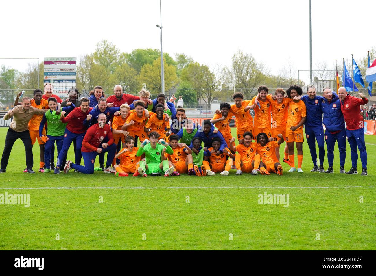 ASSEN, NETHERLANDS - MAY 6: Kane Aerts of the Netherlands U15, Jurvain ...
