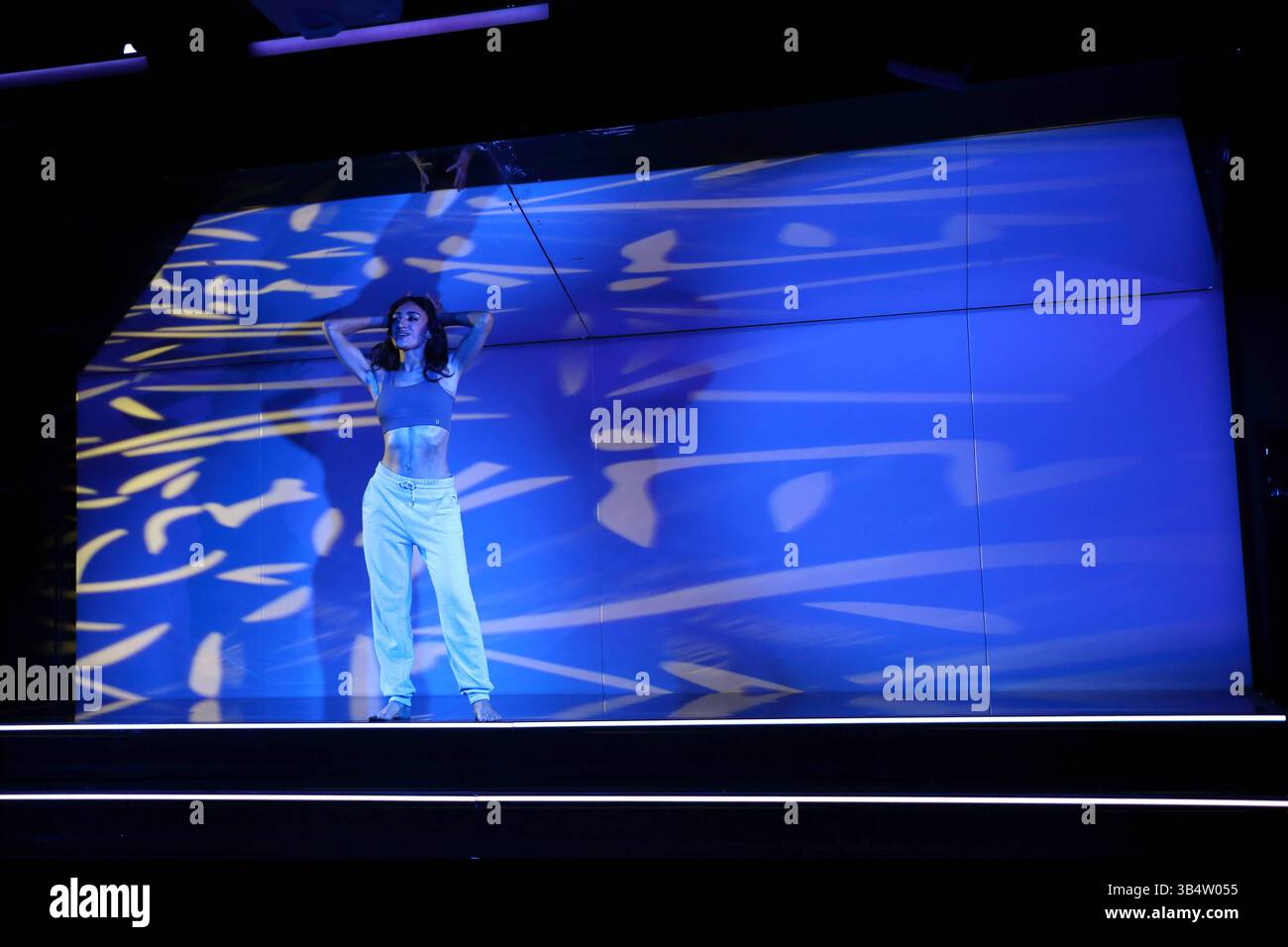 Nairi Hadodo als Kim Kardashian während der Fotoprobe für das Stück Kim ...