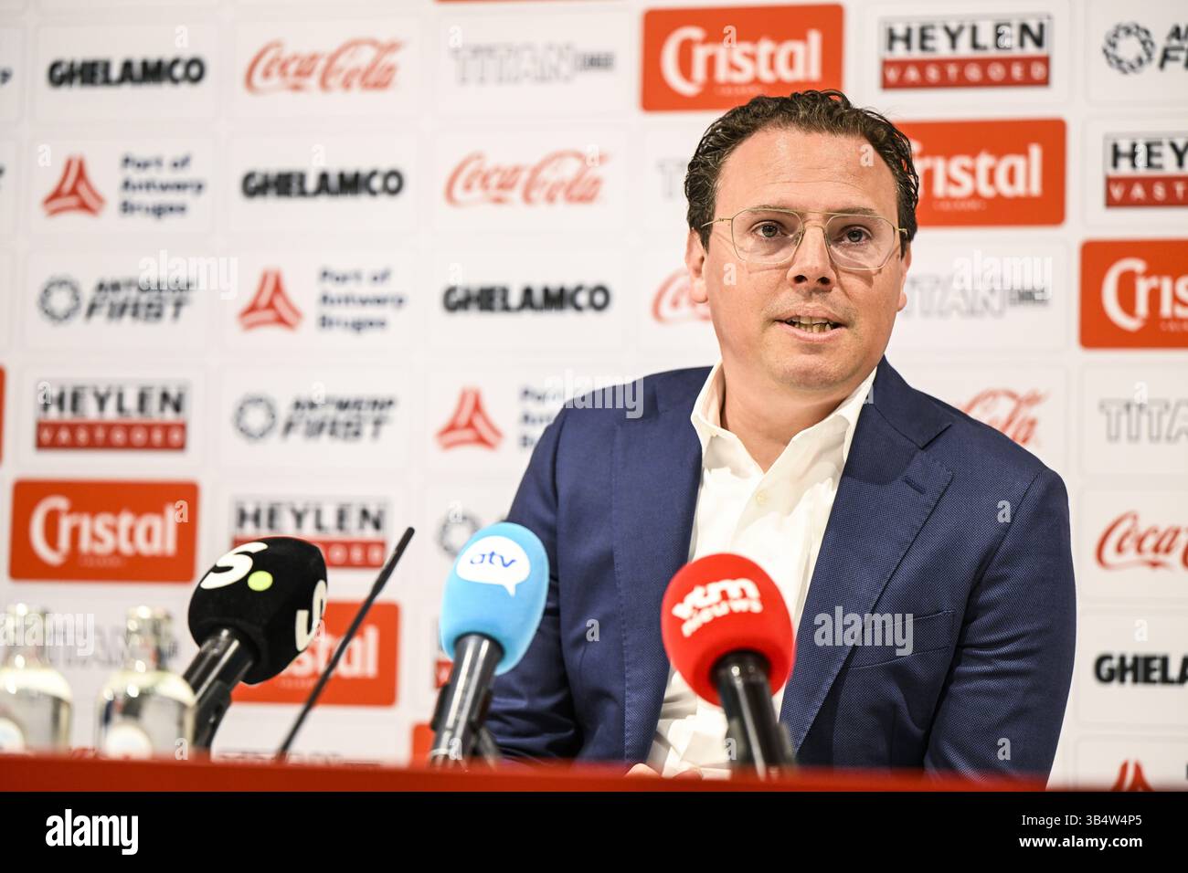 Antwerp's general manager Sven Jaecques pictured during a press ...