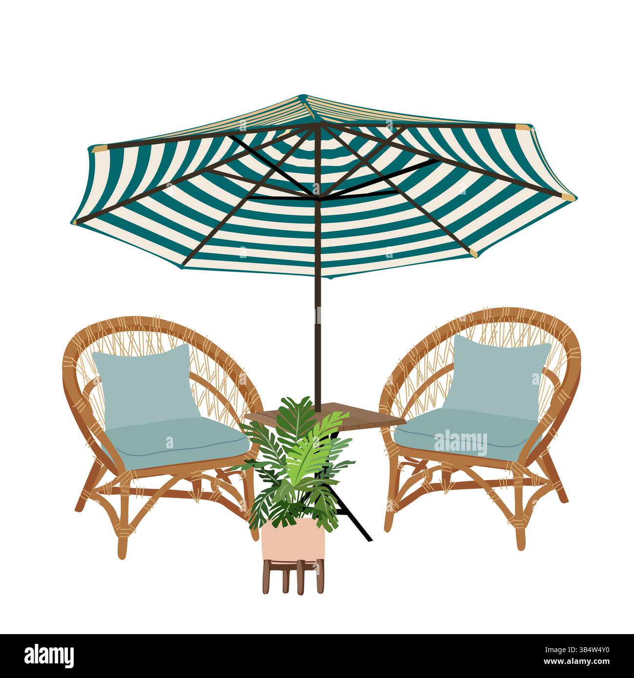 Parasol cafe Cut Out Stock Images & Pictures - Alamy