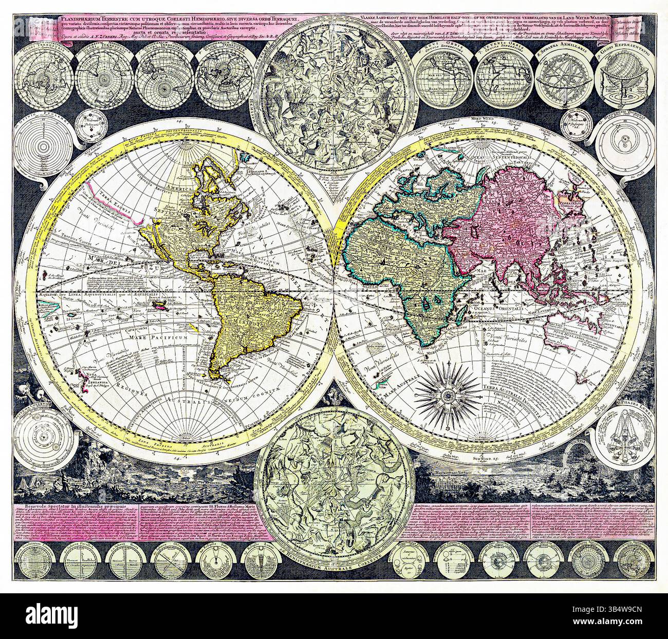 1700s map of world hi-res stock photography and images - Alamy