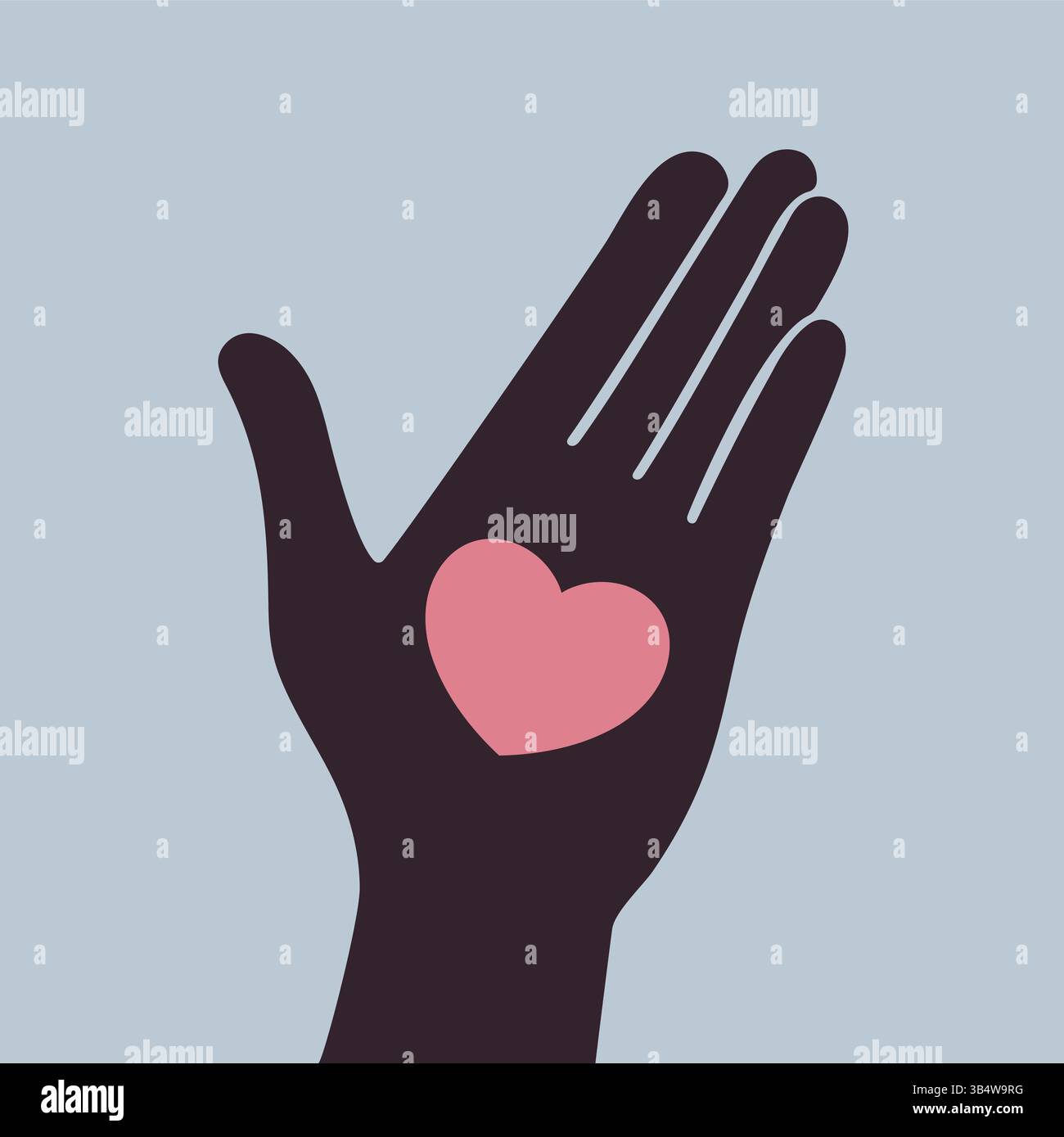 Hand drawn love finger Stock Vector Images - Alamy