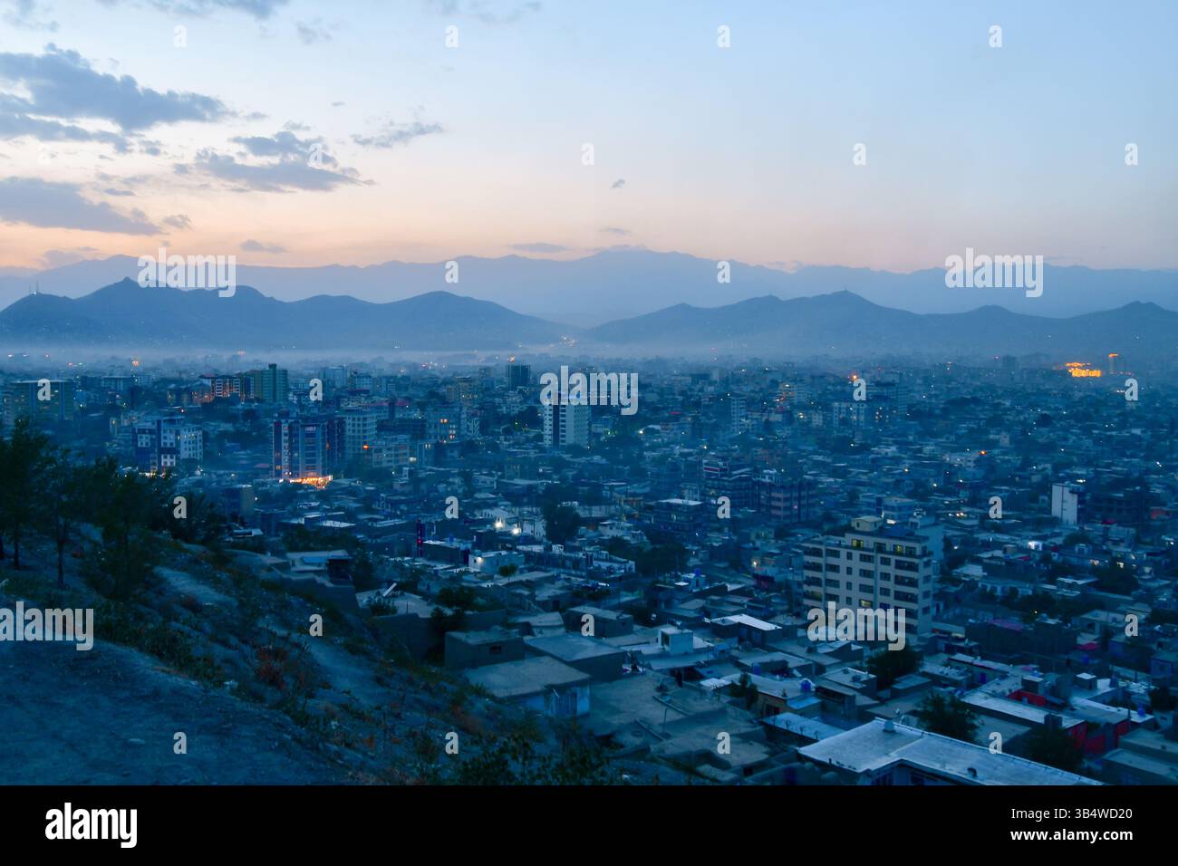 Kabul, Afghanistan - 20 th october, 2023: Aerial view panorama capital ...
