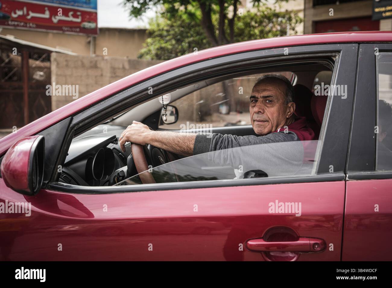 Ashrafiyat Sahnaya, Syria. 01st May, 2025. Ayoub Tamim, a Syrian ...