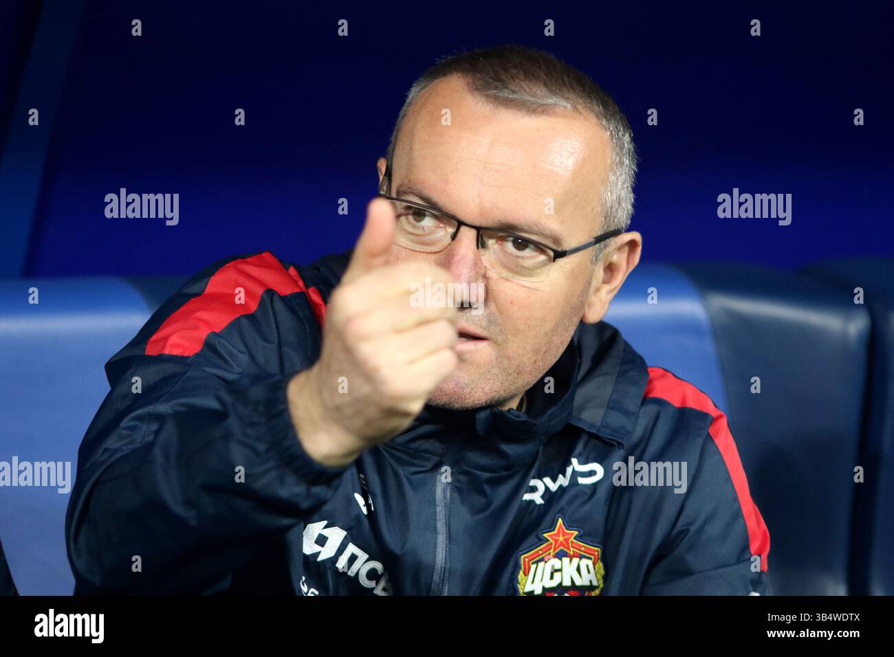 Goran Basaric, coach of CSKA seen during the finals of the Russian Cup ...