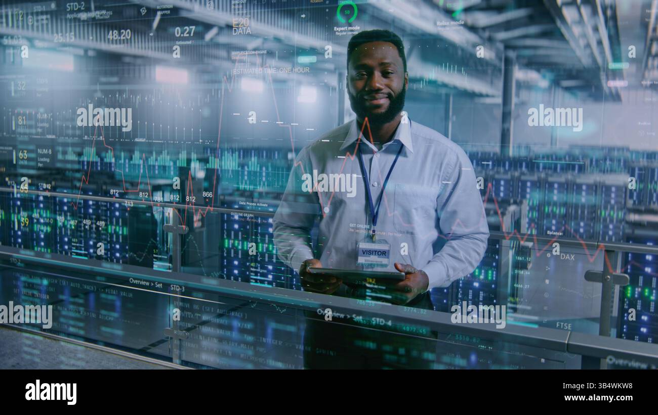 Data center artificial intelligence portrait hi-res stock photography ...