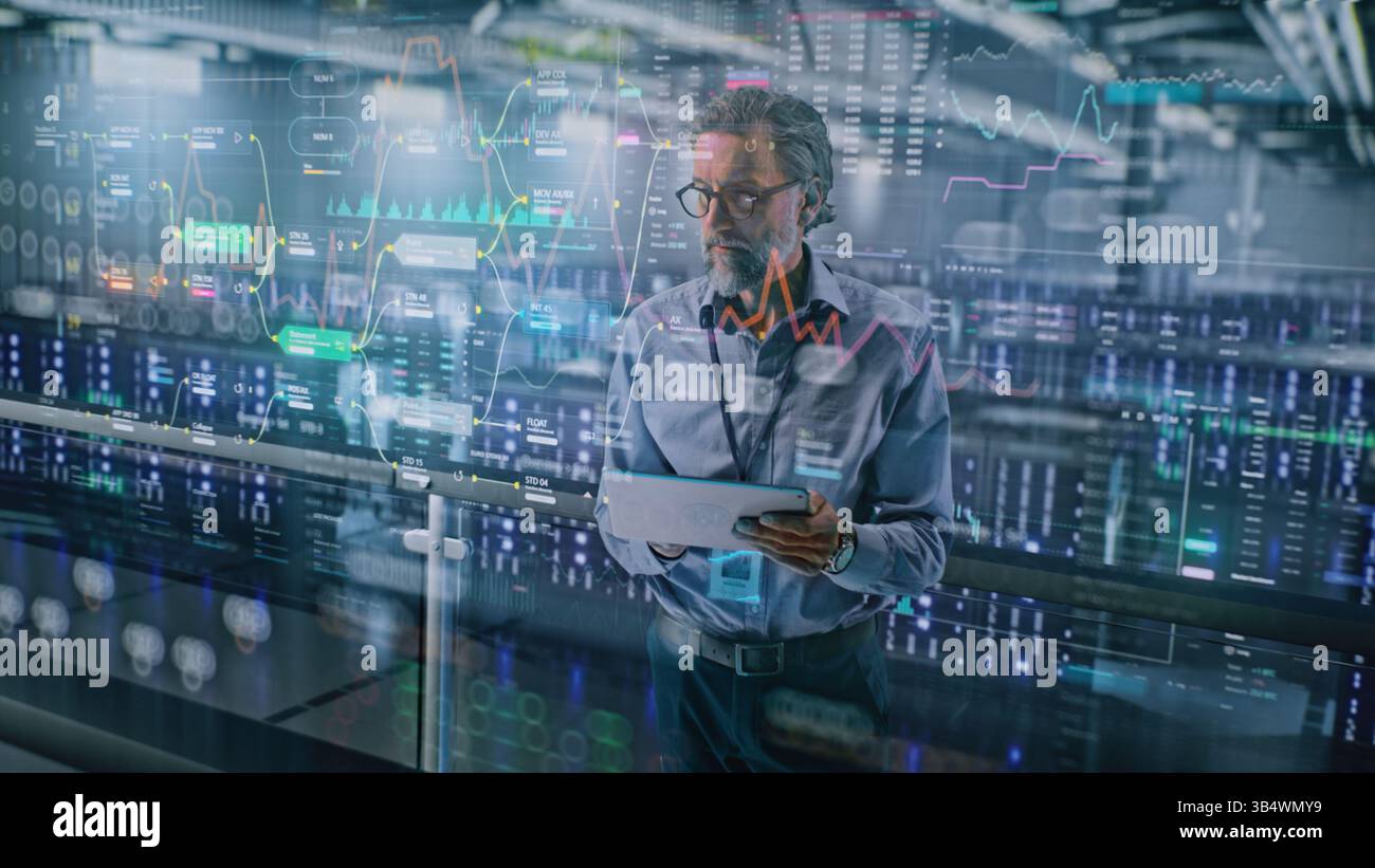 Animation futuristic data visualization charts hi-res stock photography ...