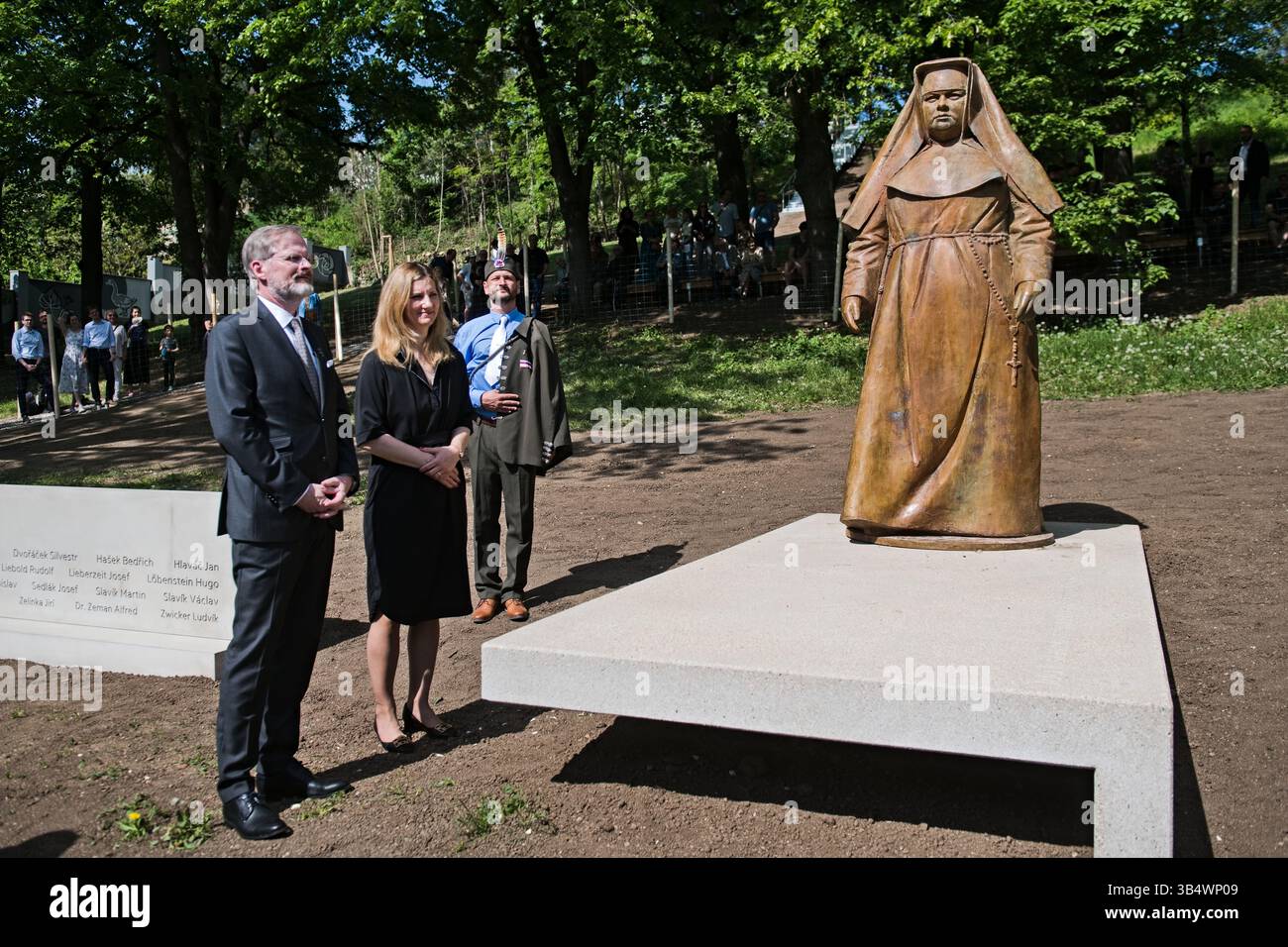 Brno, Czech Republic. 01st May, 2025. Official unveiling of sculpture ...