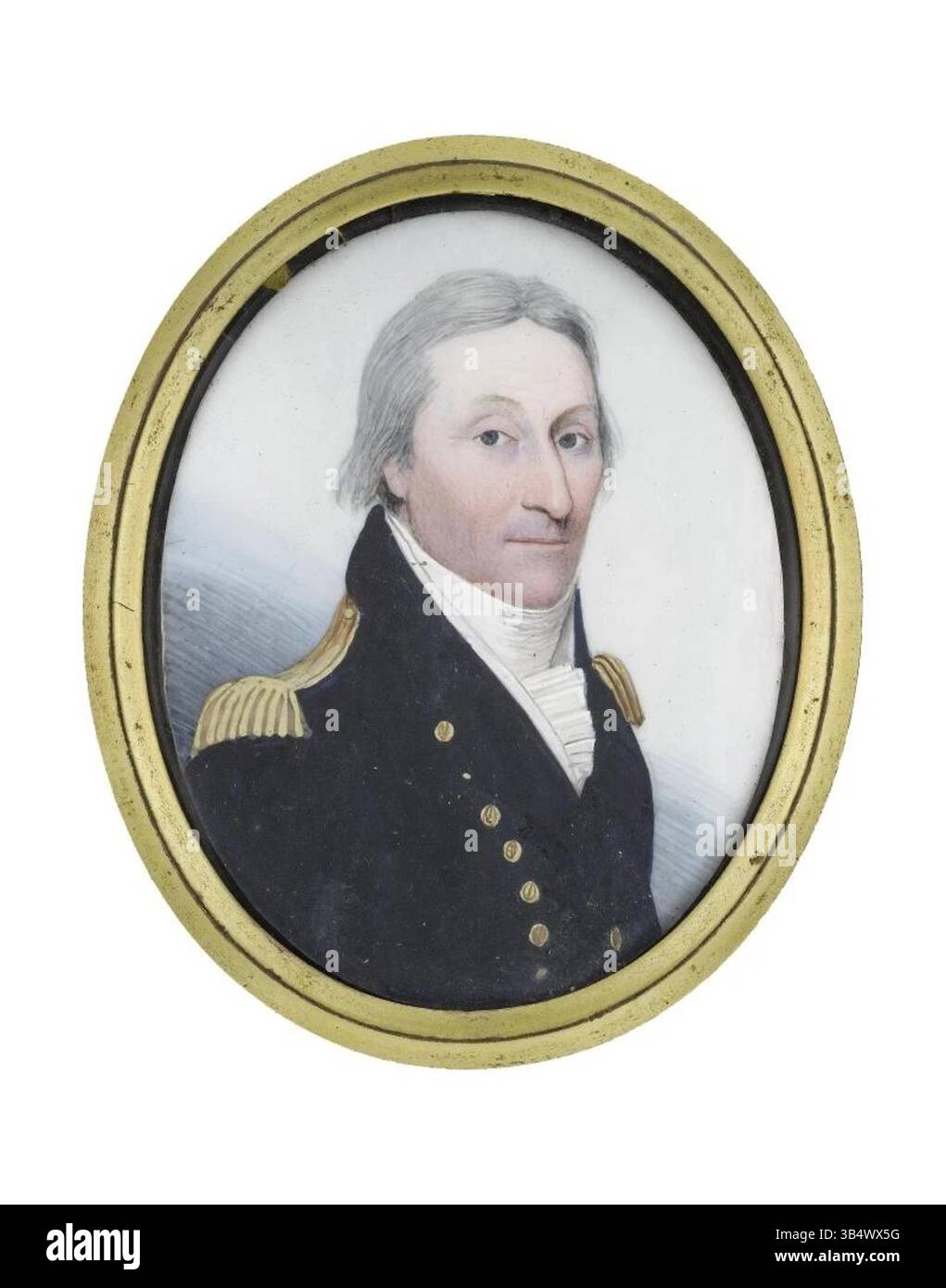 This 1839-1840 portrait of Captain Jonas Rose, painted on ivory ...