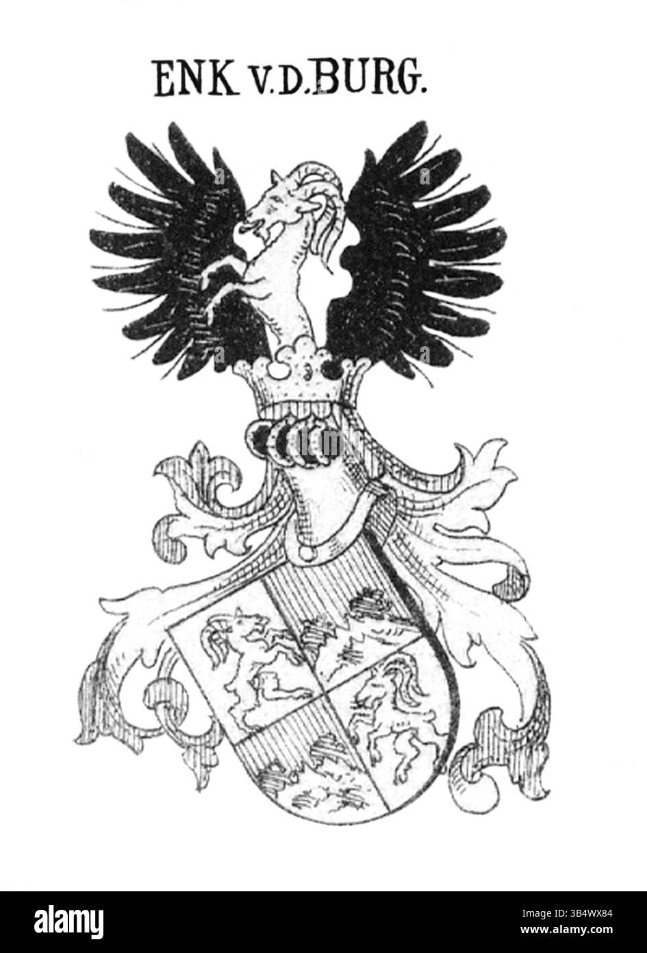 The coat of arms of Enk von der Burg, created by Moritz Maria ...