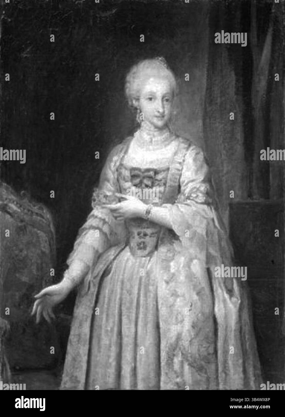 This 18th-century portrait by Anton Raphael Mengs depicts Maria Josefa ...