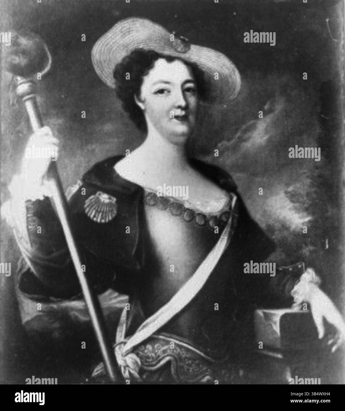 Portrait of Marie-Anne de Bourbon, Mademoiselle de Clermont, painted by ...