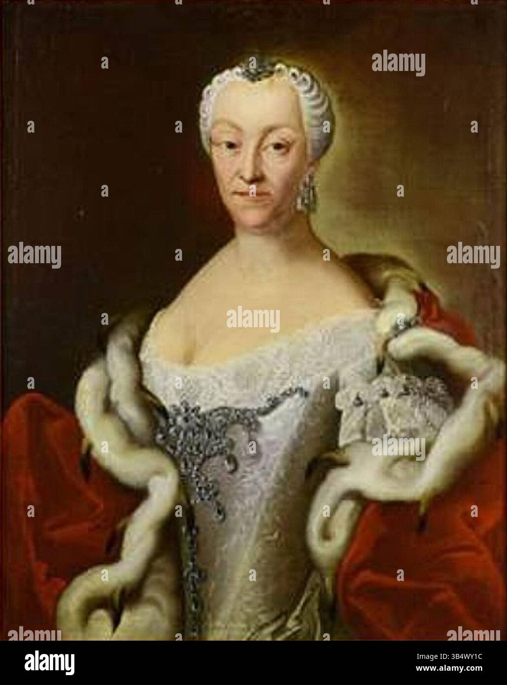 This 18th-century oil painting depicts Sophie Antonia of Brunswick ...