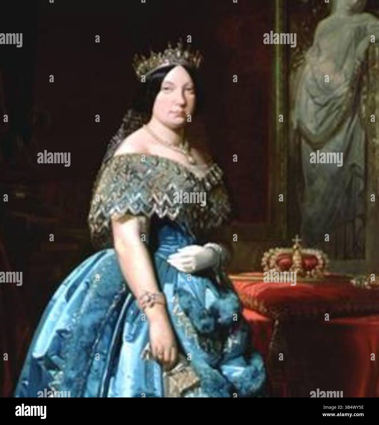 Portrait of Isabella II of Spain, painted in 1850 by Federico de ...