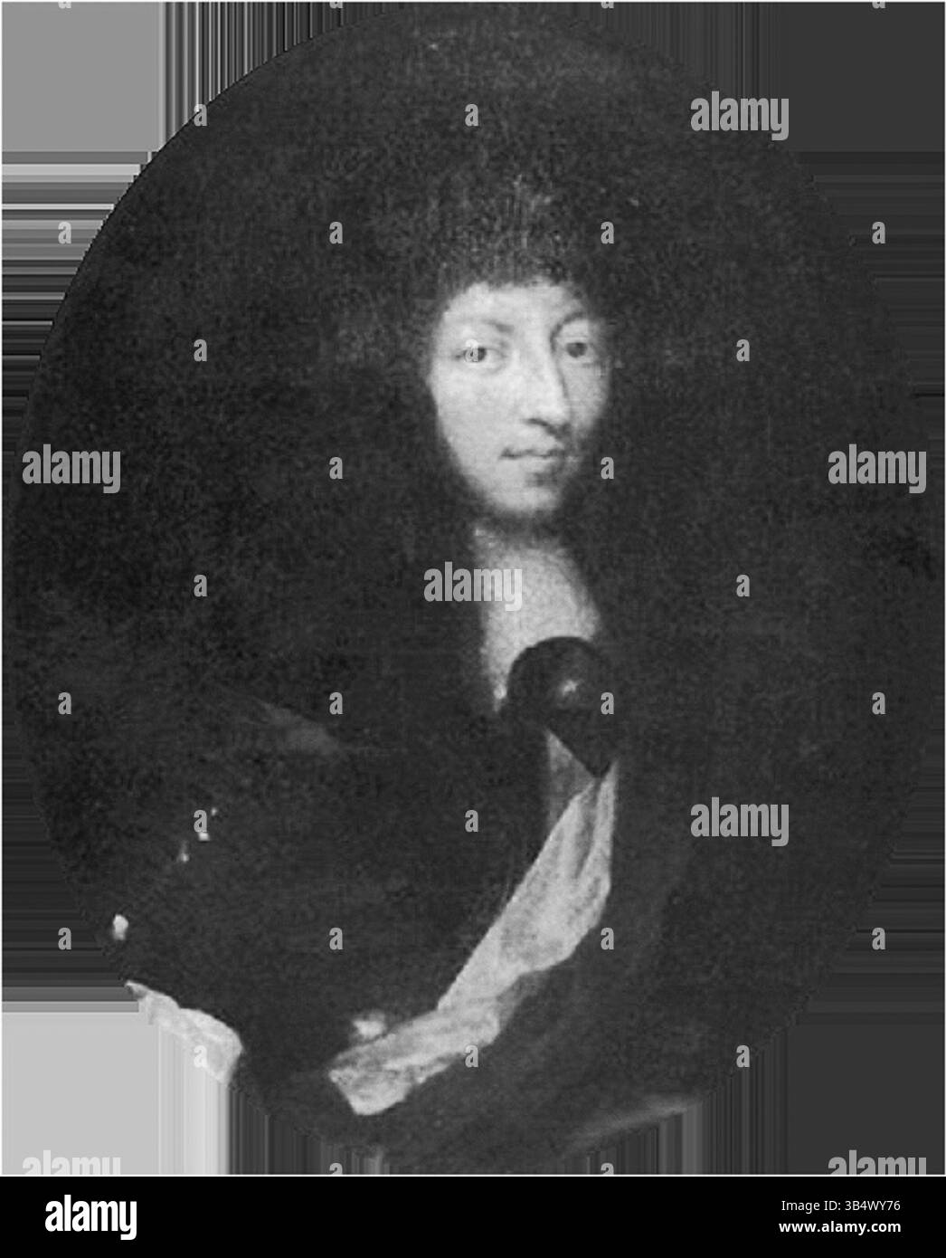 This 17th-century oil portrait, attributed to Pierre Mignard, depicts ...