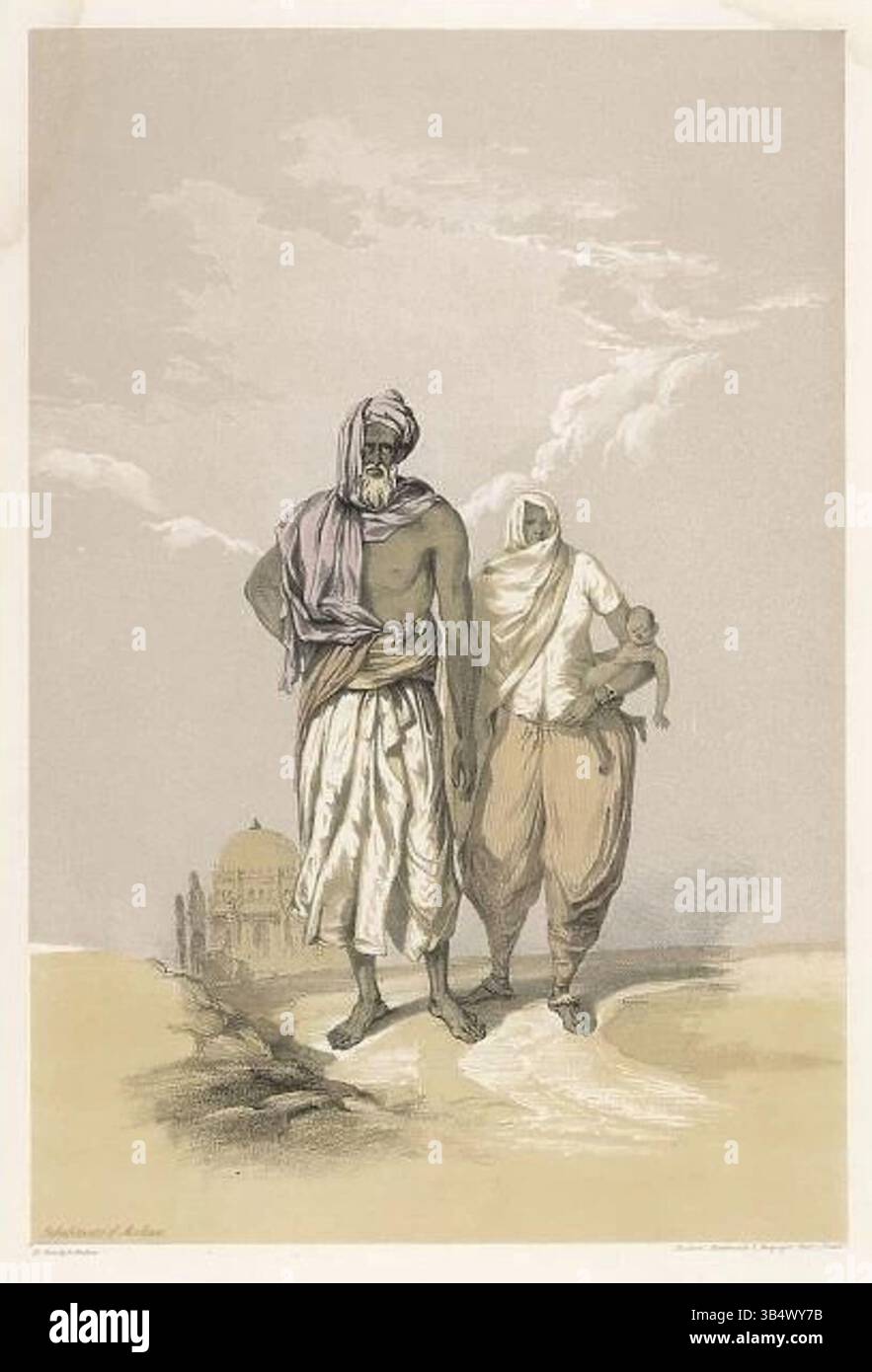 Plate 2, part of a lithograph series by Andrew Maclure, shows the ...
