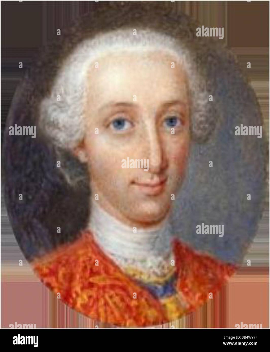 This 18th-century miniature portrait depicts Charles III of Spain ...