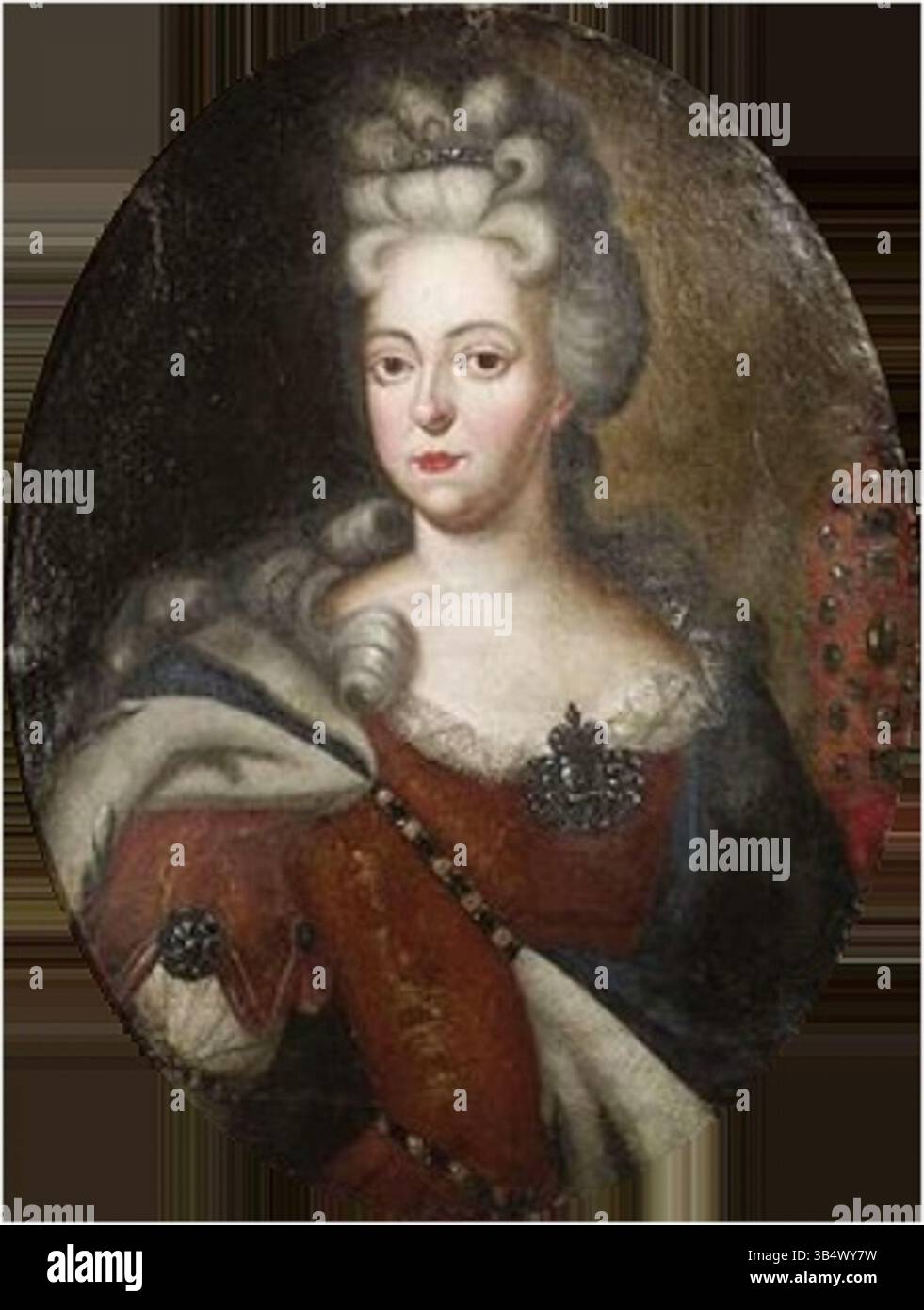 This 18th-century portrait is presumed to represent Empress Wilhelmina ...