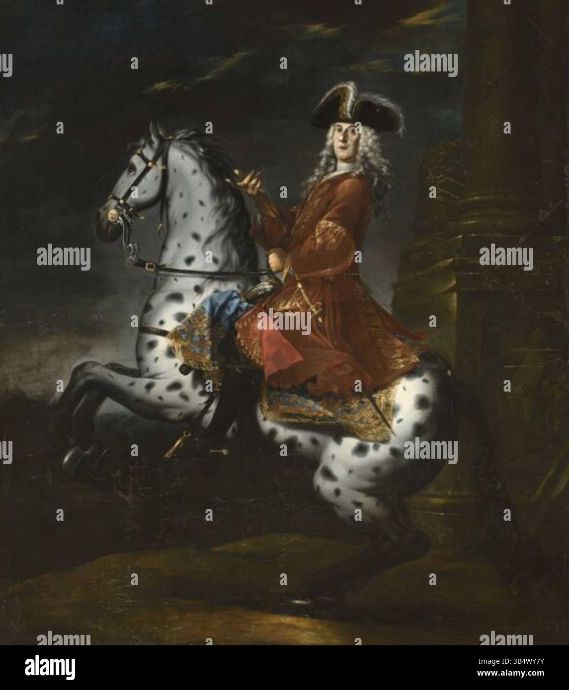 This equestrian portrait of Francesco III d'Este, Duke of Modena, was ...