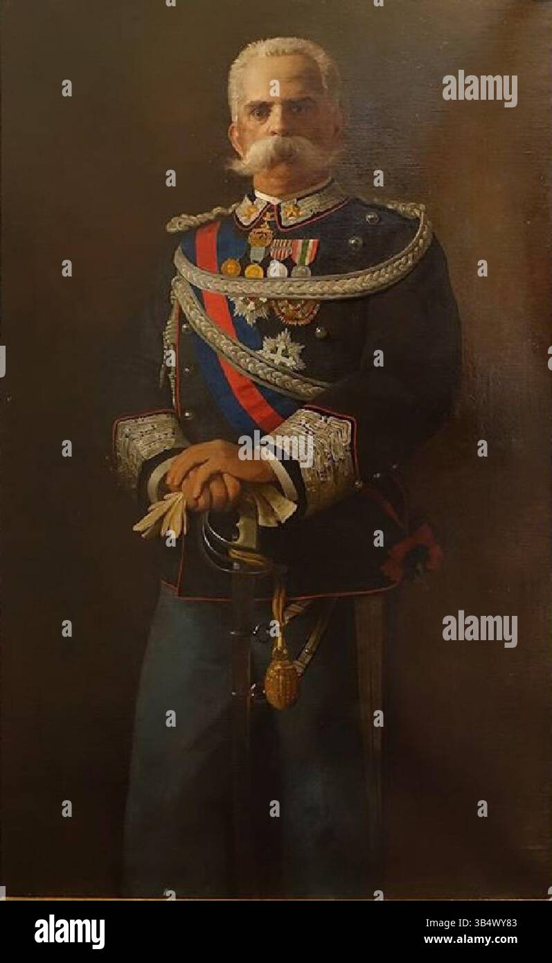 This portrait portrays King Umberto I of Italy, painted by Paolo ...