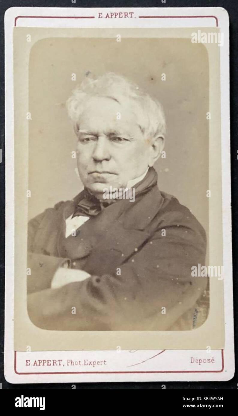 This photograph by Eugène Appert before 1881 captures Jules Dufaure, a ...