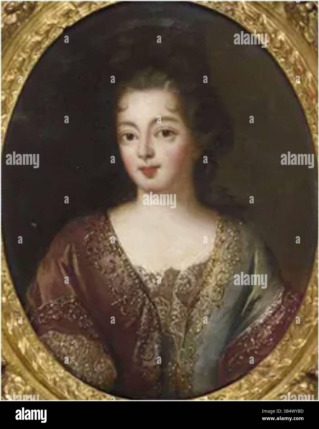 A presumed portrait of Louise Françoise de Bourbon, daughter of Louis ...