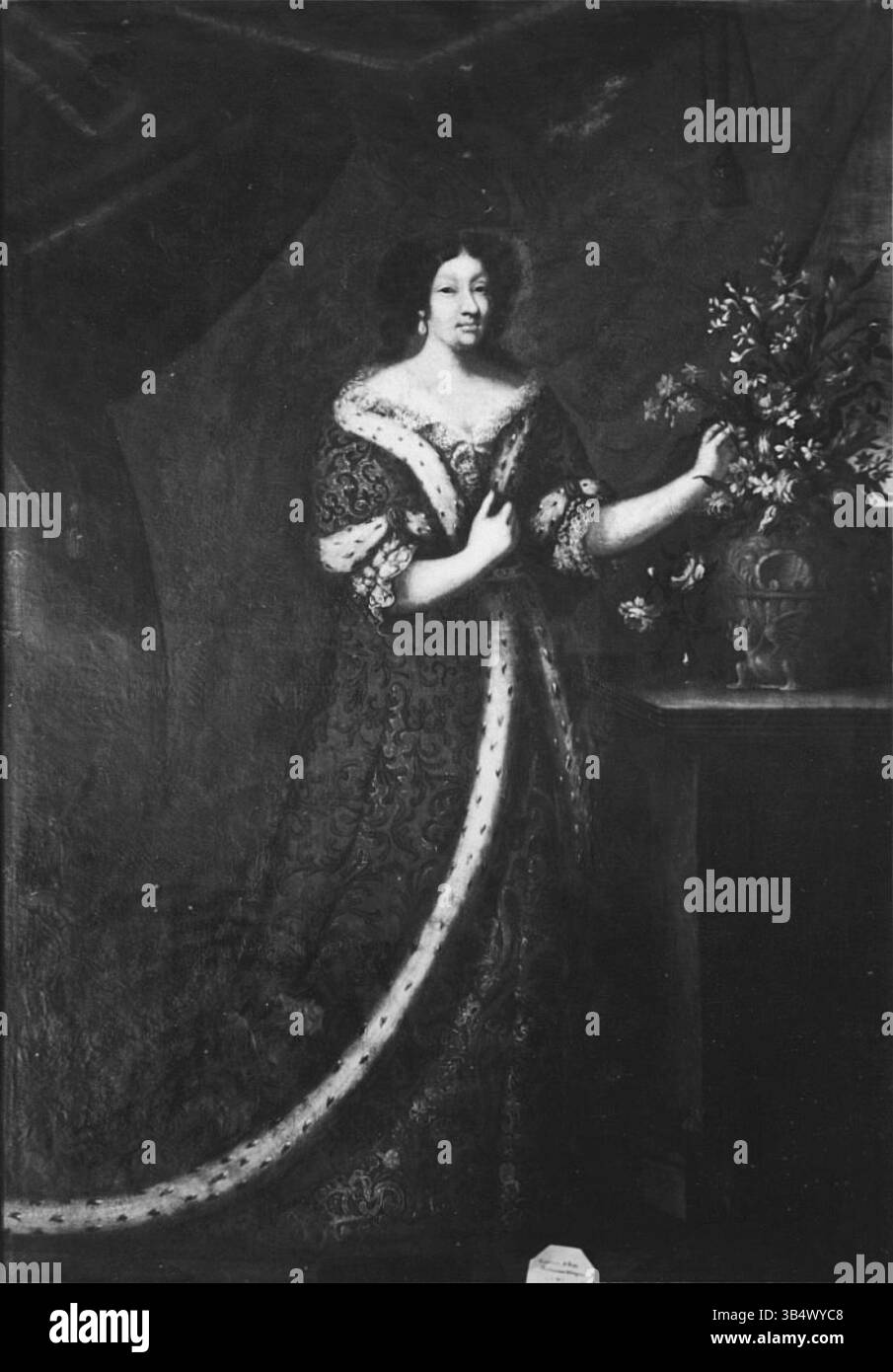 This portrait, created between 1684 and 1699, depicts Maria Angela ...