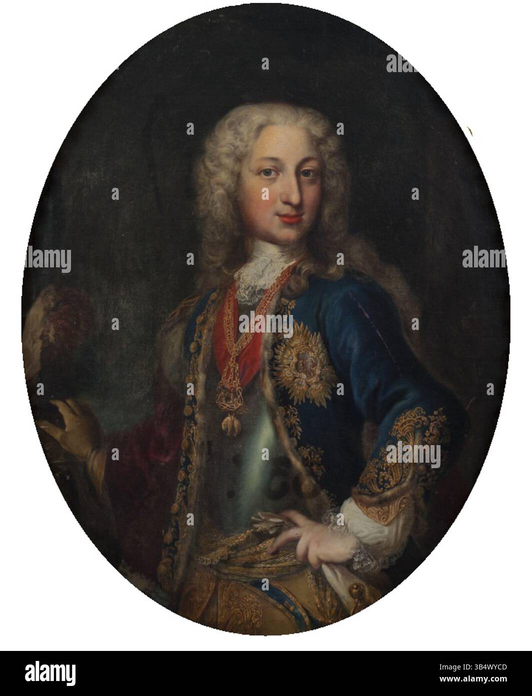 This portrait, dating between 1725 and 1734, depicts Eugene Jean, Count ...