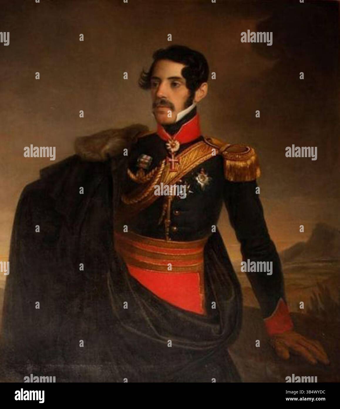 A 19th century portrait of José Trazimundo de Mascarenhas Barreto, 7th ...