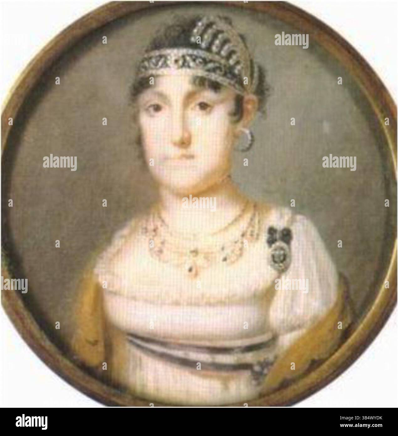 This miniature portrait of Infanta Maria Luisa of Spain, wife of Louis ...