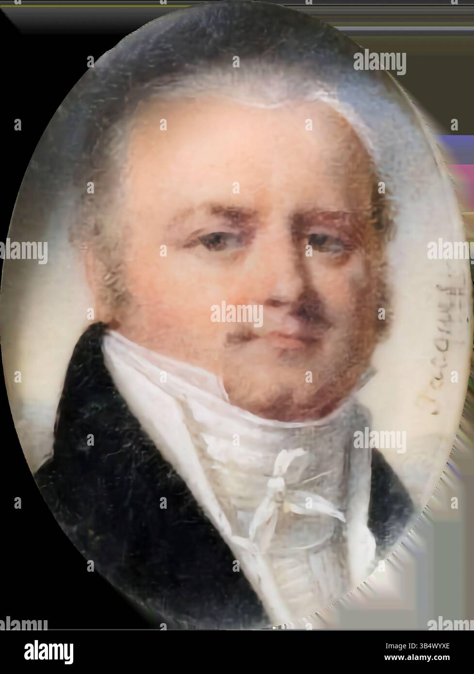This oil medallion portrait by Nicolas Jacques depicts Antoine de ...