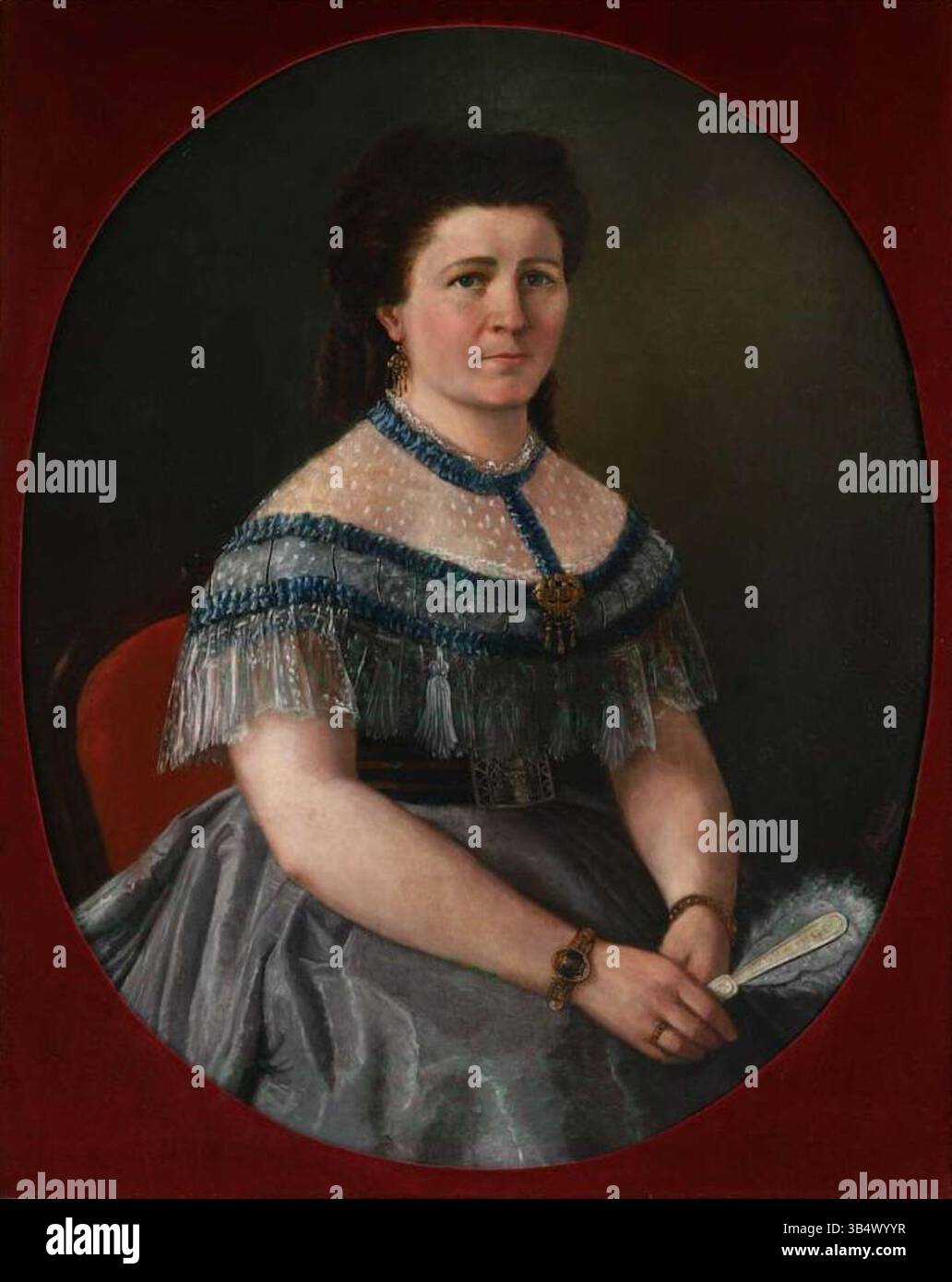 This 19th-century female portrait by Augusto de Sousa e Castro Barradas ...