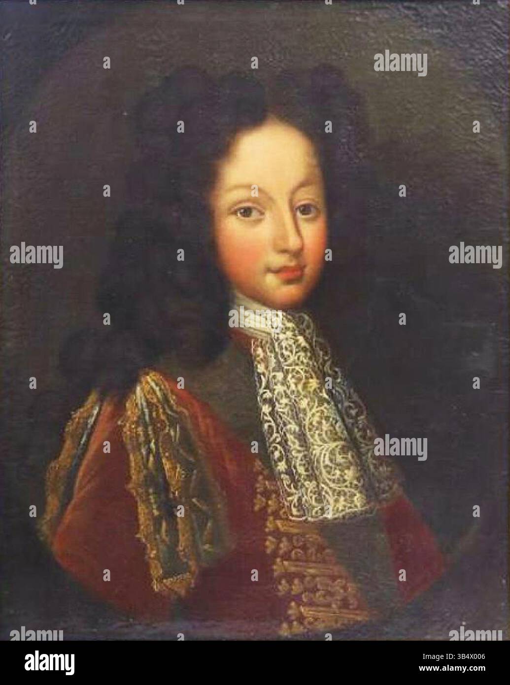 This late 17th-century portrait depicts Louis, Dauphin of France, Duke ...