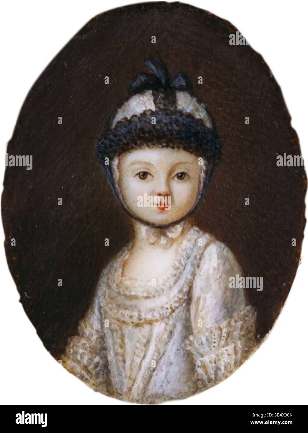 This 18th-century miniature portrait depicts Princess Maria Carolina of ...
