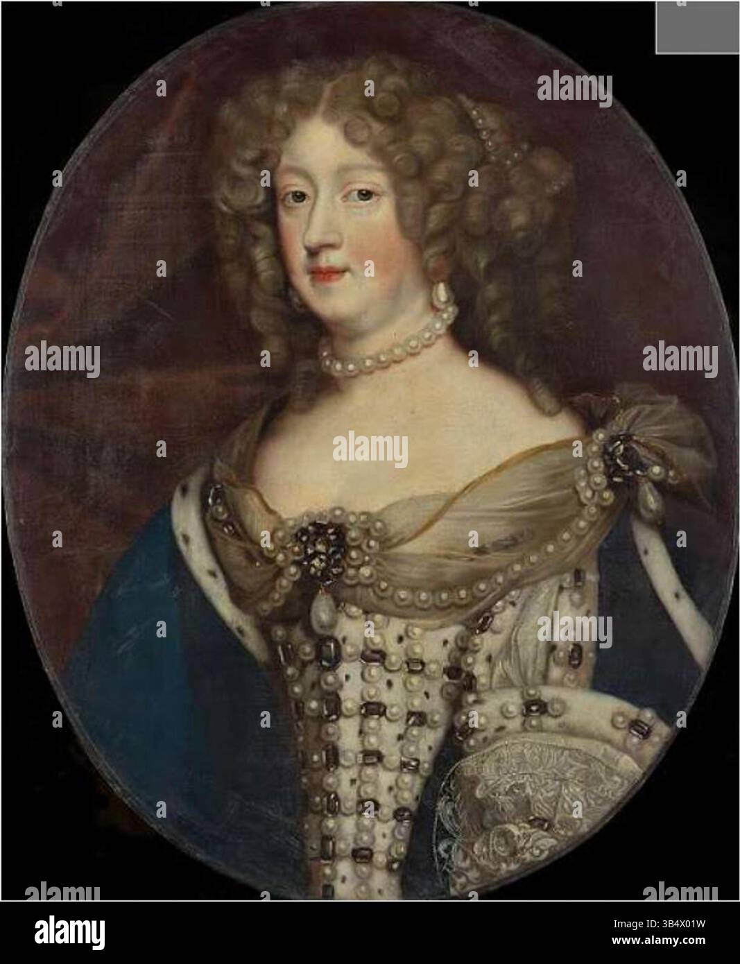 Portrait of Maria Theresa of Spain (1638-1683), wife of Louis XIV of ...