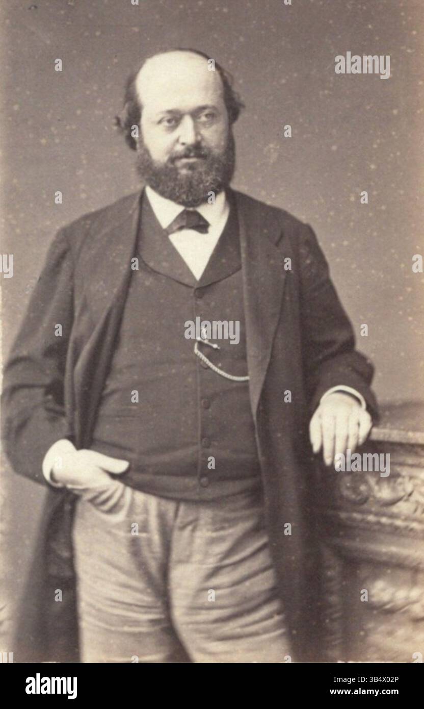 Taken in the 1860s by Franck, this black-and-white photograph captures ...