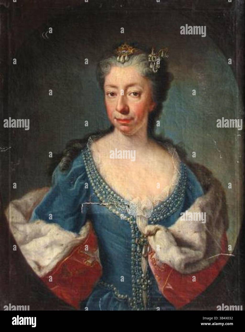 This 1728 portrait by Martin van Meytens depicts Ana Maria de Orleans ...