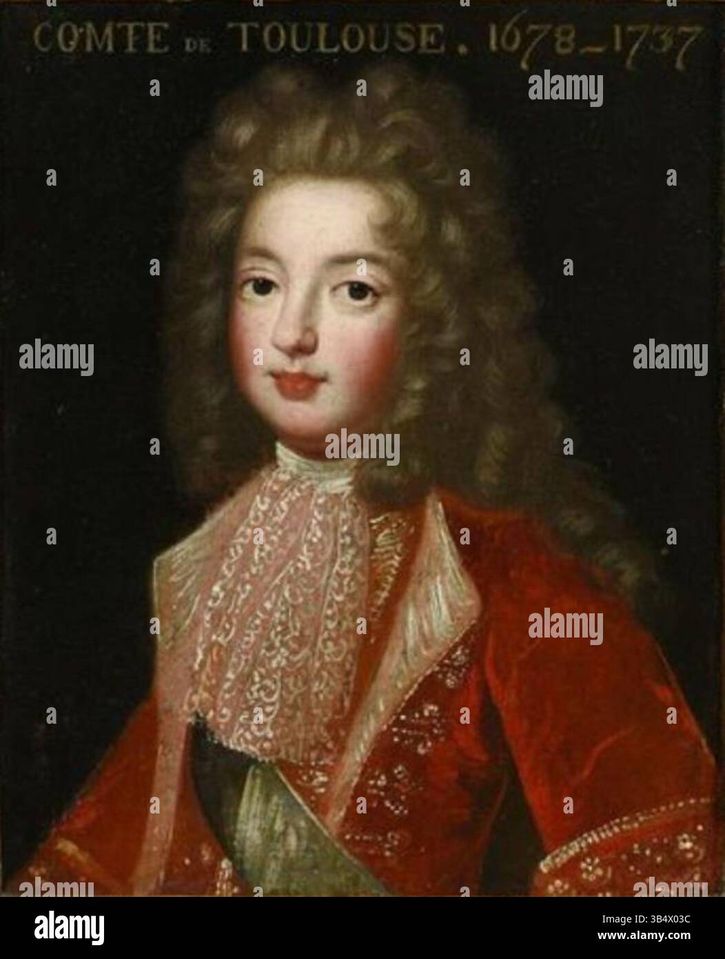 This portrait depicts Louis-Alexandre de Bourbon, Count of Toulouse ...