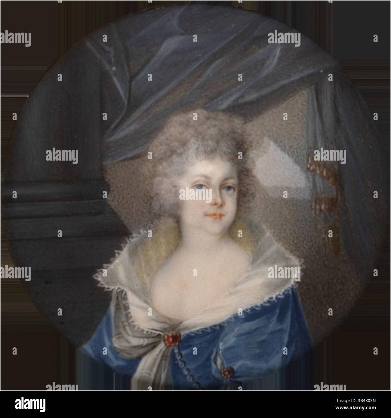 Miniature portrait of Duchess Elisabeth Wilhelmine von Württemberg ...