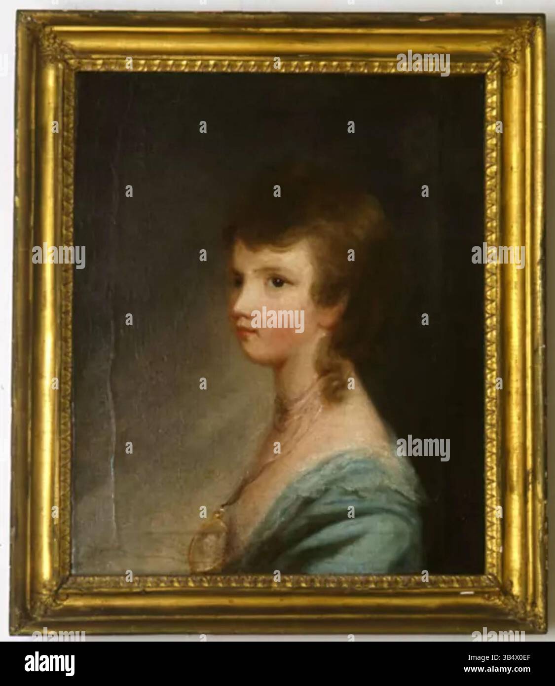 A portrait of Martha Parke Custis, painted circa 1785 by Robert Edge ...